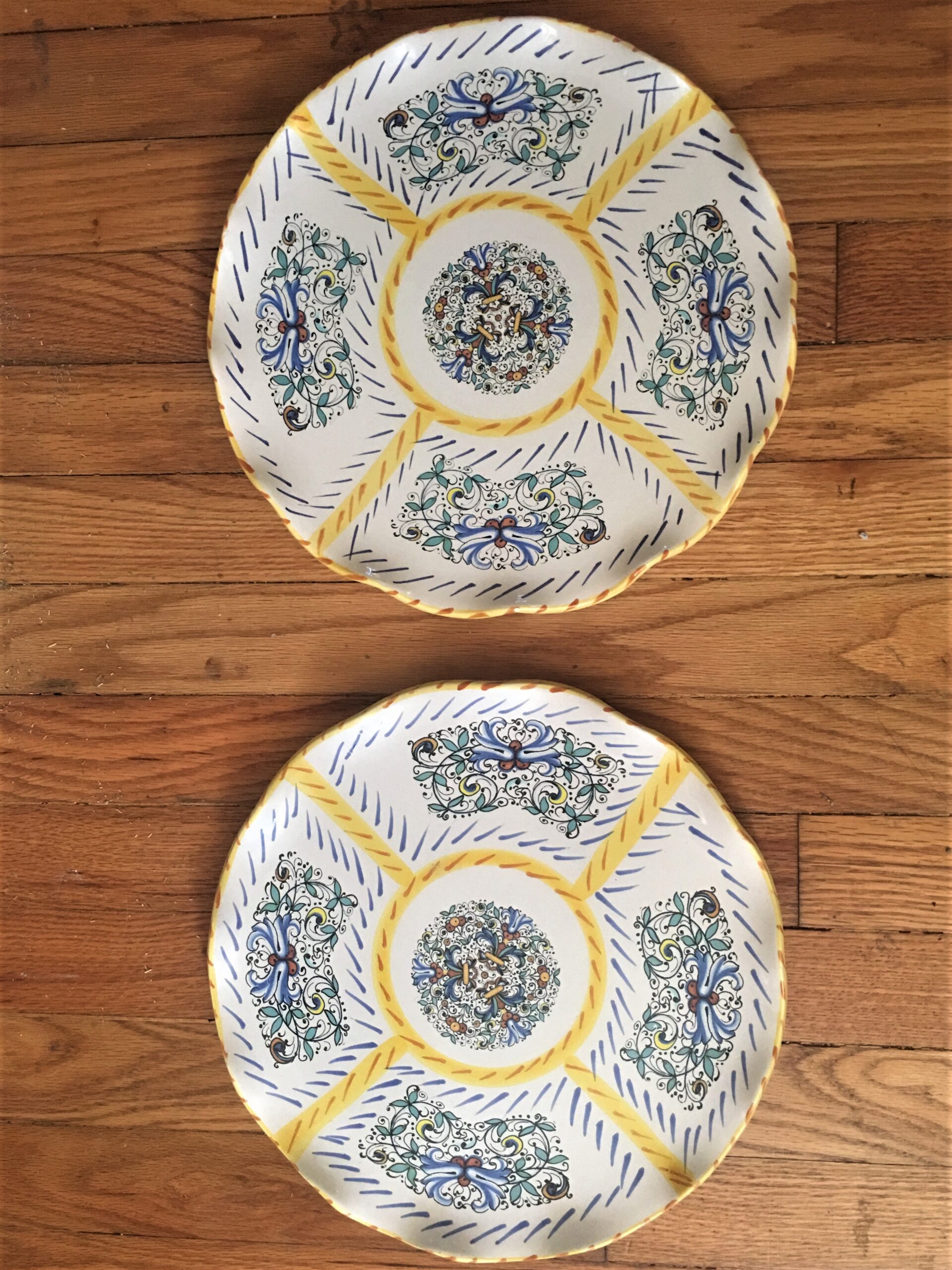 Two La Meridiana Ceramic Italian Plates